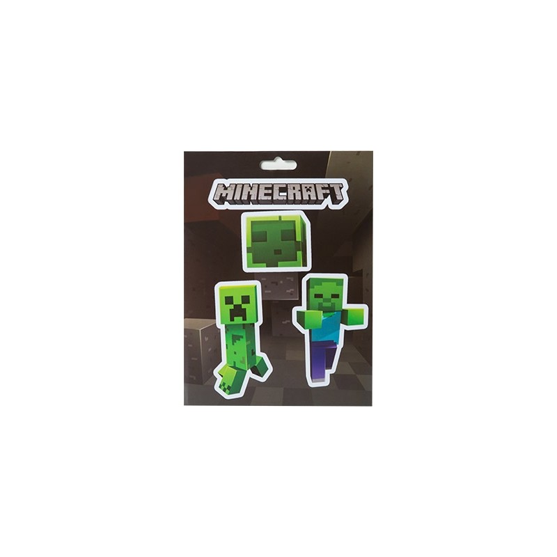Minecraft - Set stickers Mobs Caves - Figurine-Discount