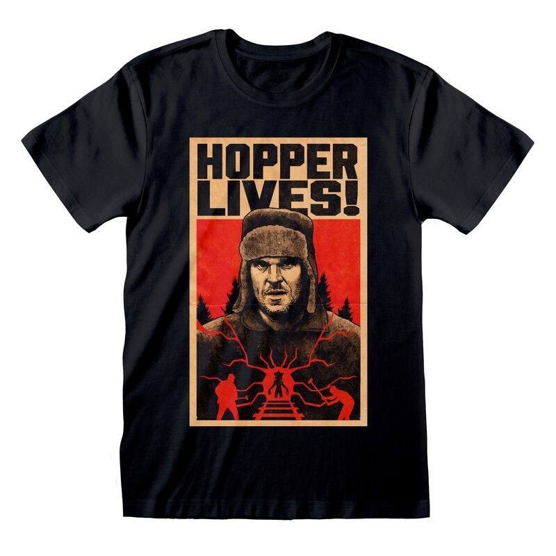 Stranger Things - T-Shirt Hopper Lives