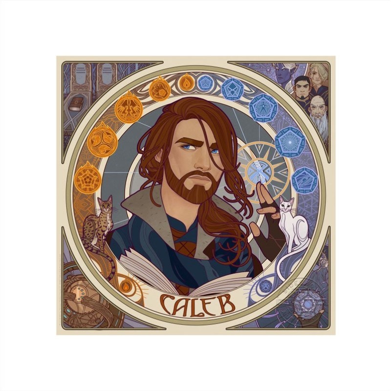 Critical Role - Impression Art Print Mighty Nein Portrait Series: Caleb ...