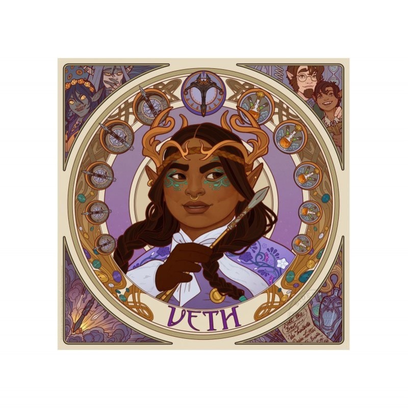 Critical Role - Impression Art Print Mighty Nein Portrait Series: Veth ...