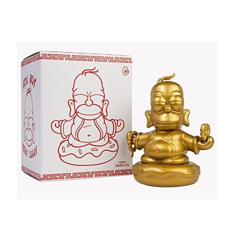 Simpsons - Figurine Golden Buddha Homer 8 cm