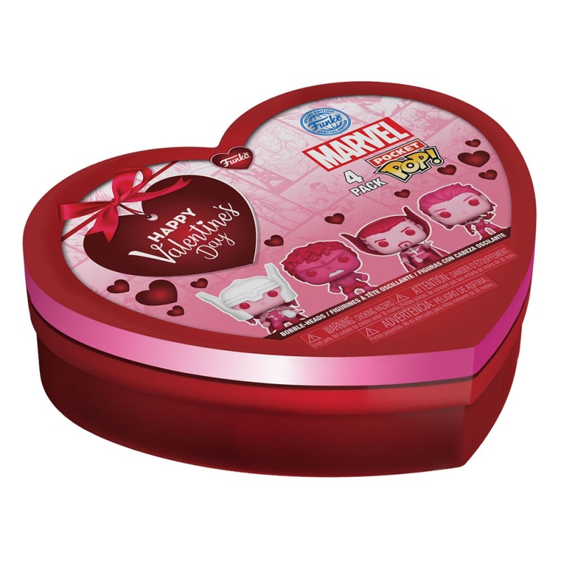 Marvel Valentines - Pack 4 figurines Pocket POP! Marvel Valentine 4 cm