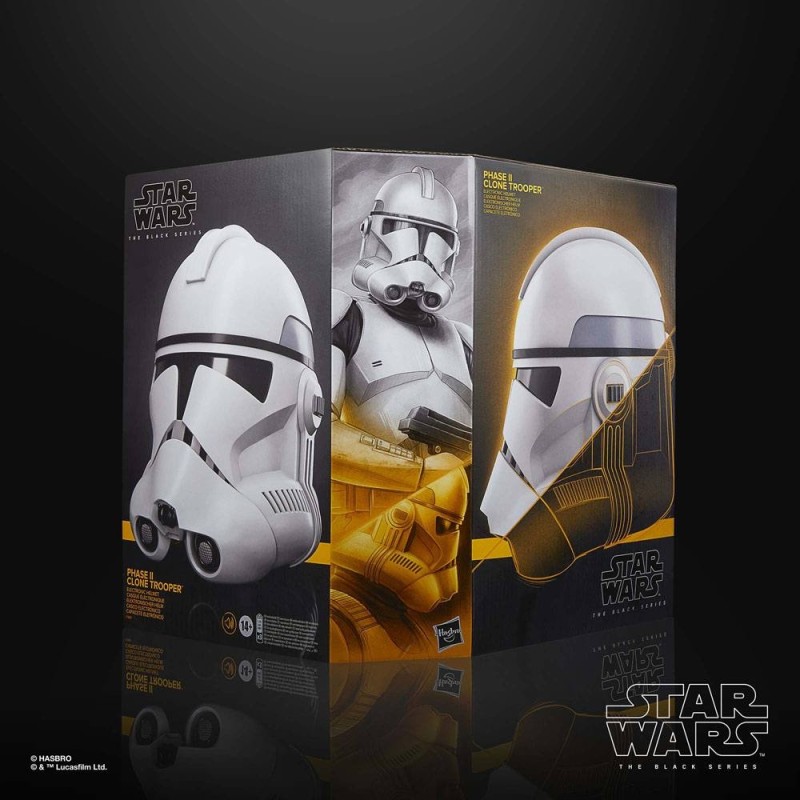 Star Wars : The Clone Wars Black Series - Casque électronique Phase II Clone Trooper