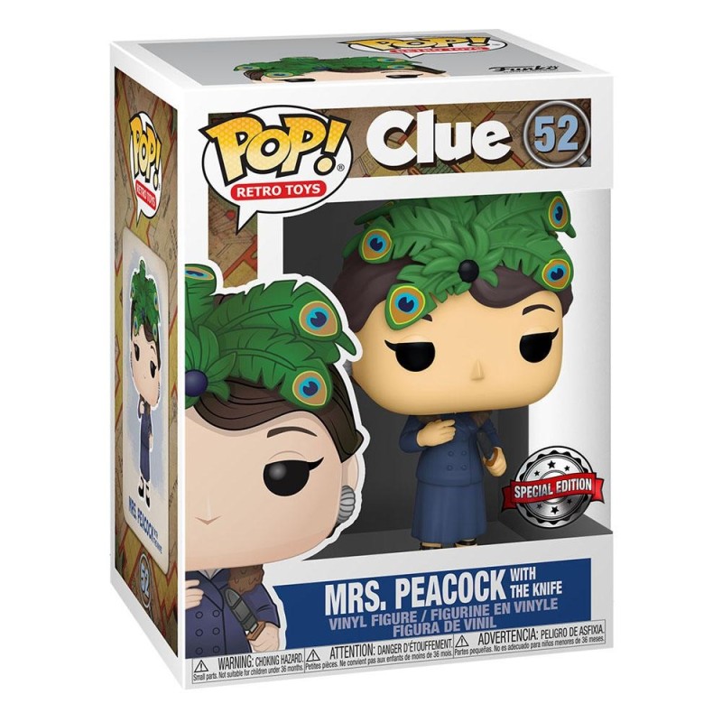 Cluedo - Figurine POP! Mrs. Peacock w/Knife 9 cm