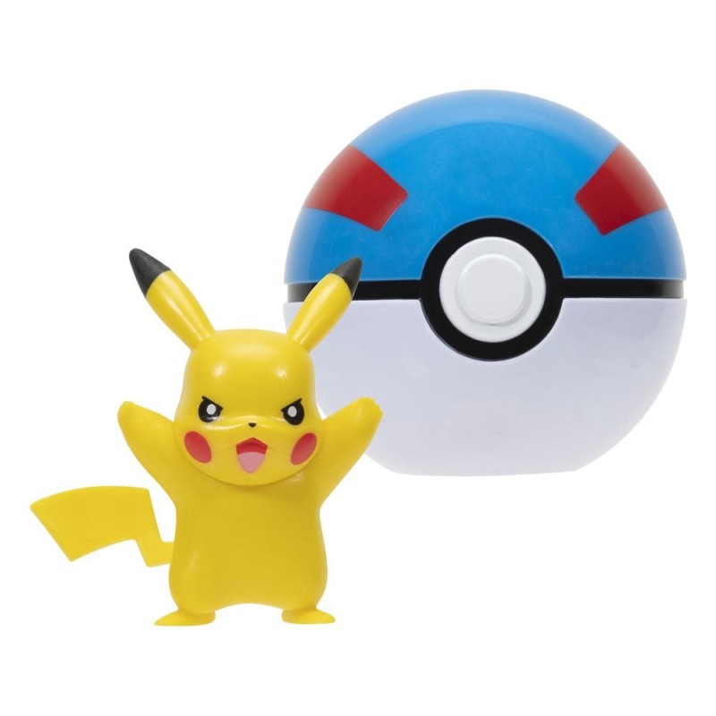 Pokémon Clip'n'Go - Poké Balls Wave 12 Pikachu & Super Ball - Figurine ...