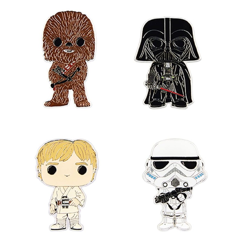 Star Wars - Set 4 pin's émaillés POP! Pin Star Wars 4 cm