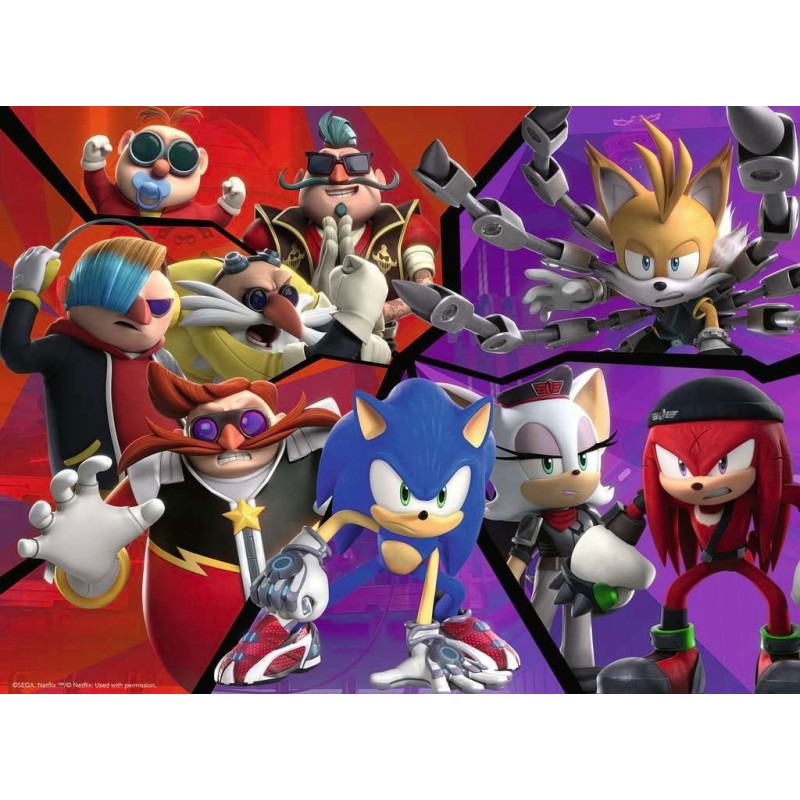 Sonic Prime - Puzzle pour enfants XXL Sonic & Villains (100 pièces)