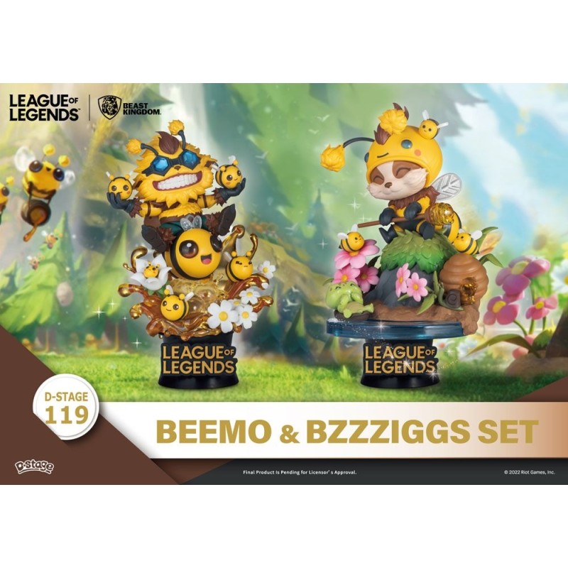 League of Legends - Diorama D-Stage Beemo & BZZZiggs 15 cm