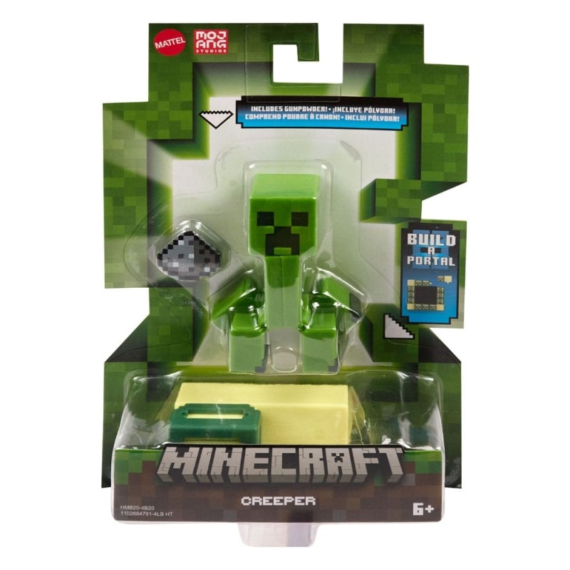 Minecraft - Figurine Craft-A-Block Creeper 8 cm