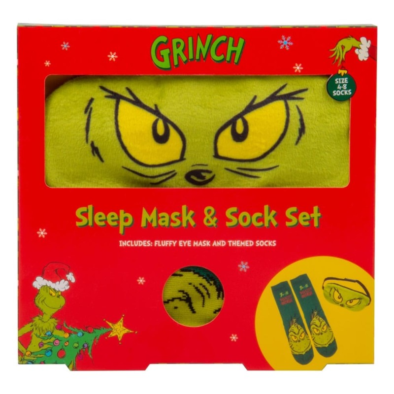 The Grinch - Set chaussettes & masque de sommeil The Grinch - Figurine ...
