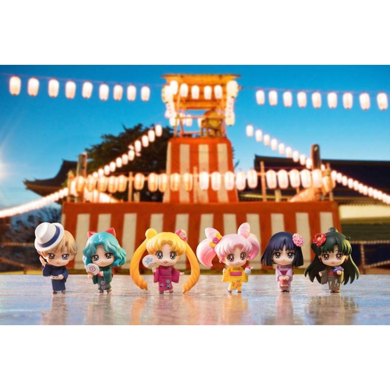 Sailor Moon - Pack 6 figurines Petit Chara Soldiers of the Outar Solar ...