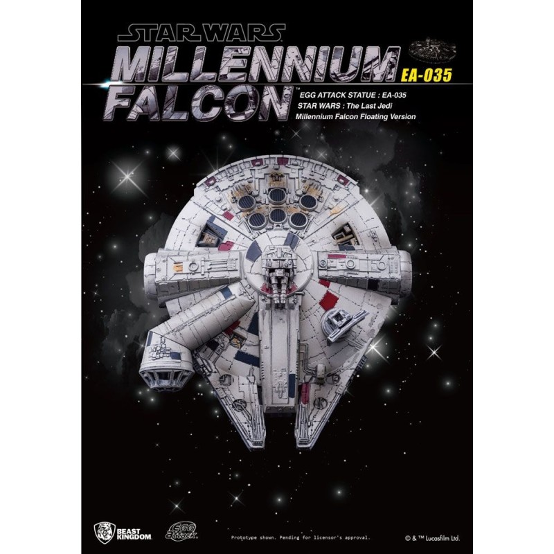 Star Wars Episode VIII - Diorama lumineux Egg Attack Millennium Falcon ...