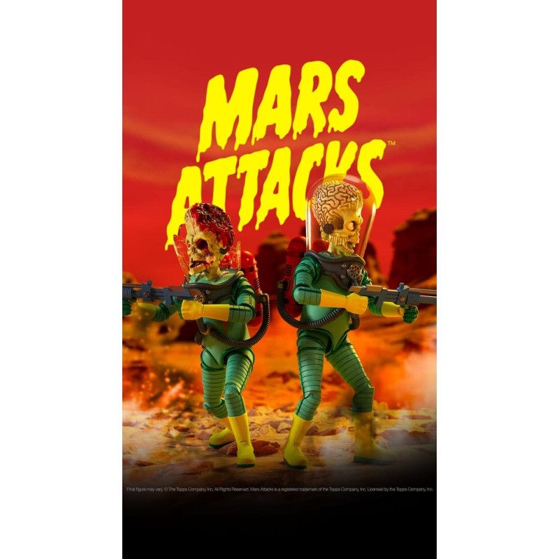 Mars Attacks - Figurine Ultimates Martian Wave 1 (Smashing the Enemy) 18 cm
