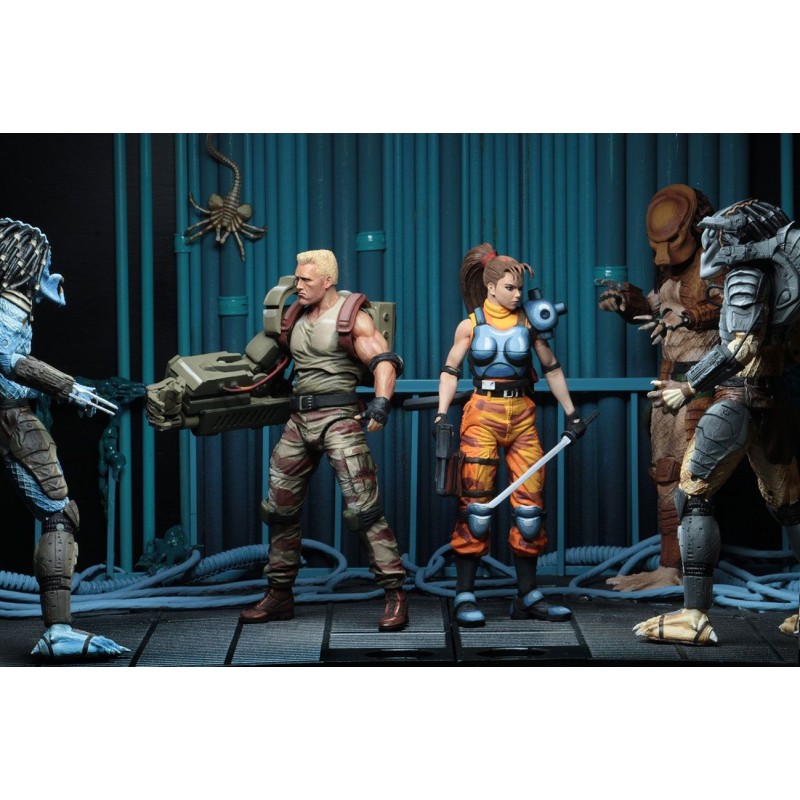 Alien vs. Predator 1994 - Pack 2 figurines Dutch & Linn 18 cm