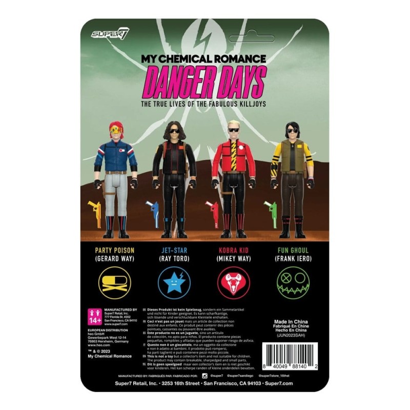 My Chemical Romance - Figurine ReAction (Danger Days) Party Poison ...