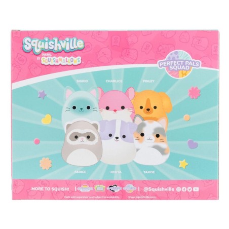 Squishville Mini Squishmallows - Pack 6 peluches Perfect Pals Squad 5 cm