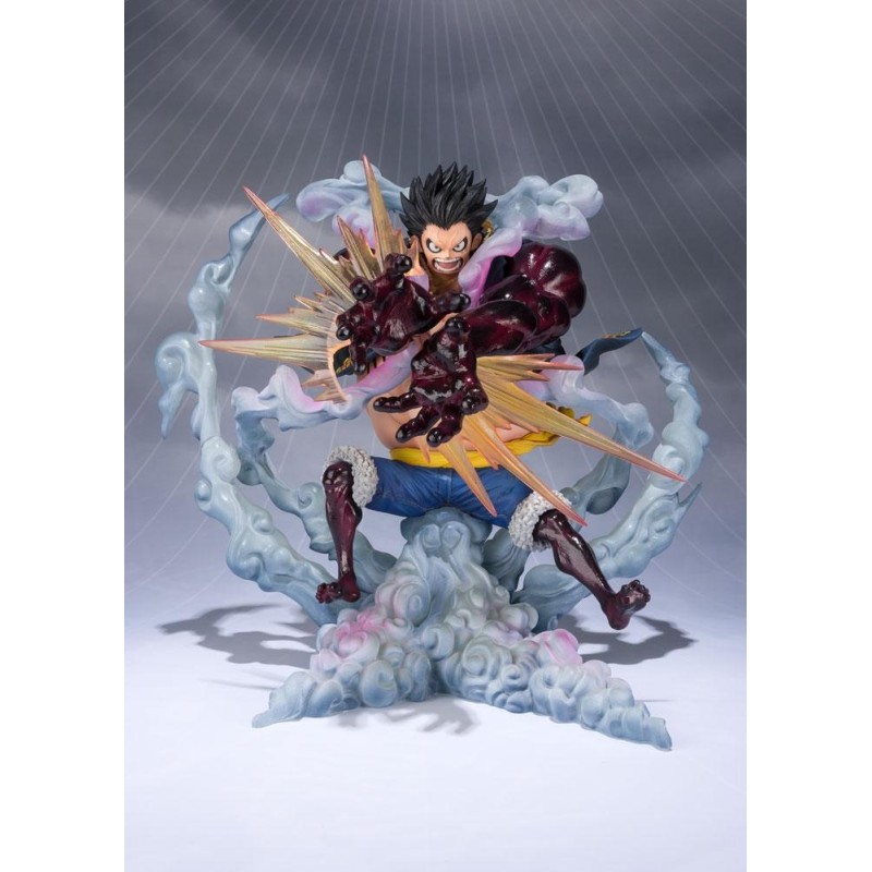 One Piece - Statuette FiguartsZERO Monkey D. Luffy Gear 4 Leo Bazooka 18 cm
