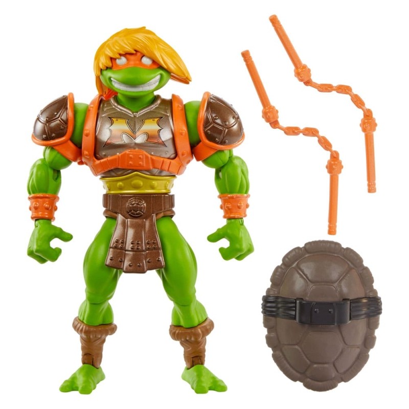 MOTU x TMNT: Turtles of Grayskull - Figurine Michelangelo 14 cm