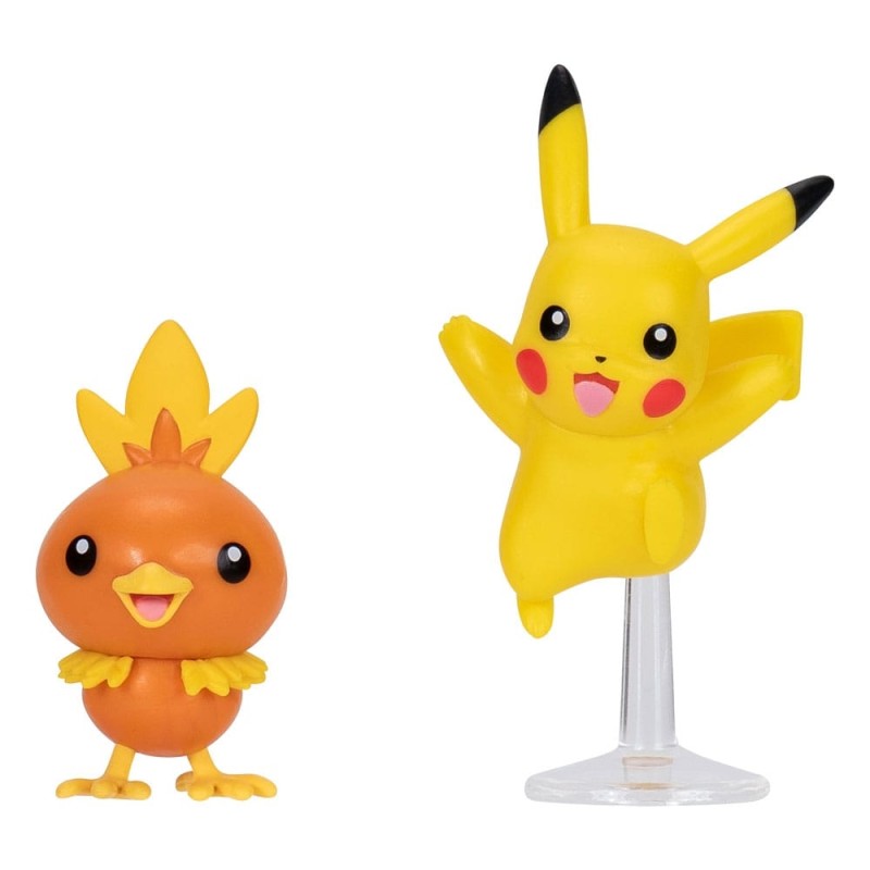 Pokémon - Pack 2 figurines First Partner Battle Figure Set Poussifeu ...