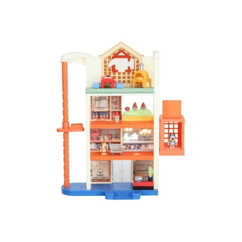 Bluey - : Shopping Mall with Accessories Play Set