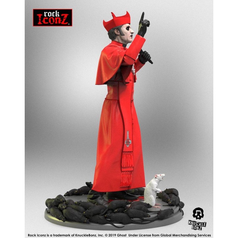 Ghost - Statuette Rock Iconz Cardinal Copia (Red Cassock) 22 cm