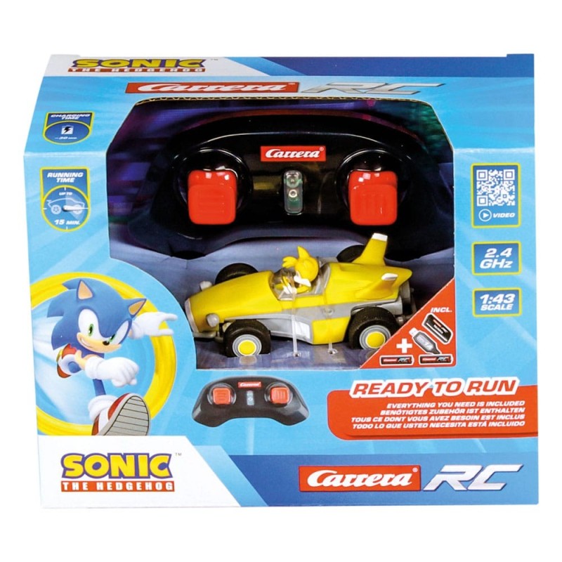 Sonic - The Hedgehog - Sonic the Hedgehog RC remote-controlled Car 1/43 ...