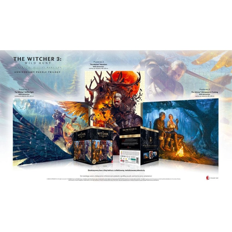The Witcher 3 - Puzzle Triology Wild Hunt 10 Years of Killing Monsters ...