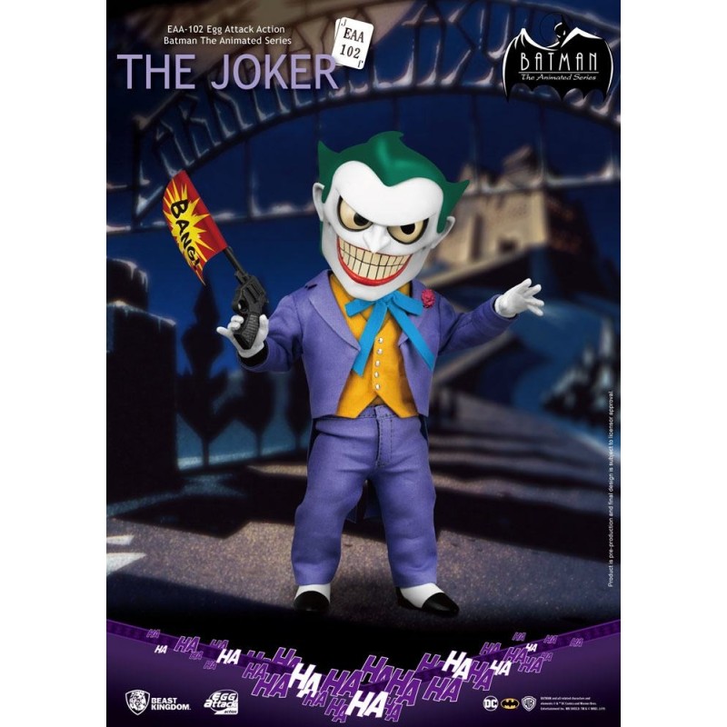 Batman The Animated Series - Figurine Egg Attack Action Joker 17 cm