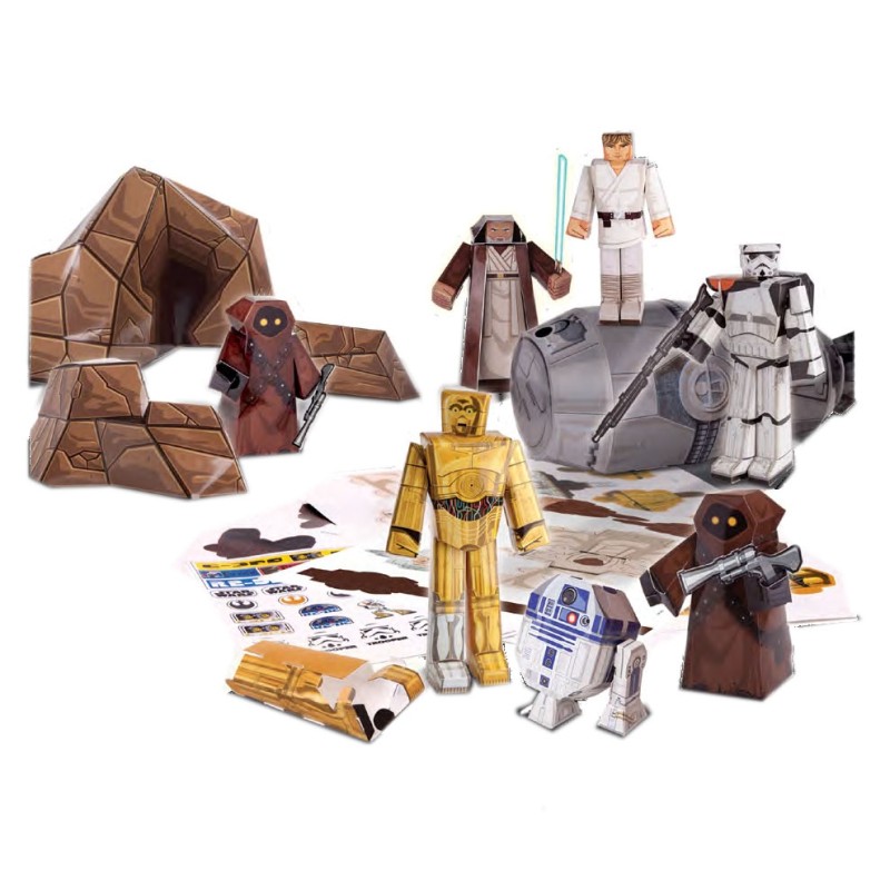 Star Wars - Set Papercraft Escape Pod Desert Pack - Figurine-Discount