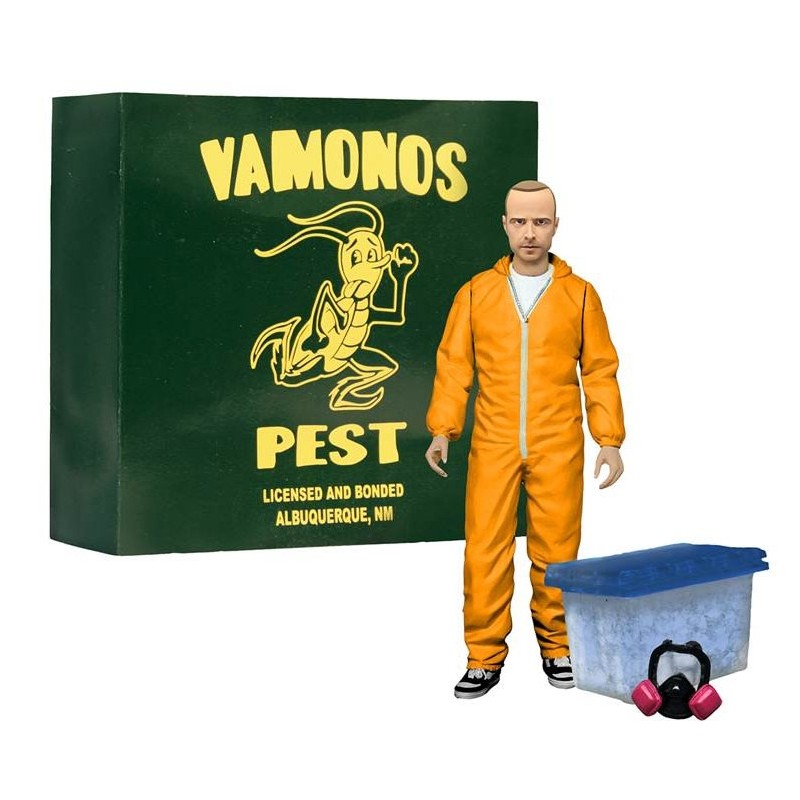 Breaking Bad - Figurine Deluxe Jesse Pinkman in Orange Hazmat Suit 15 cm
