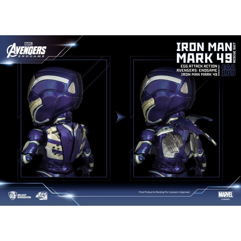 Avengers : Endgame Egg Attack - Figurine Iron Man Mark 49 Rescue Suit 21 cm
