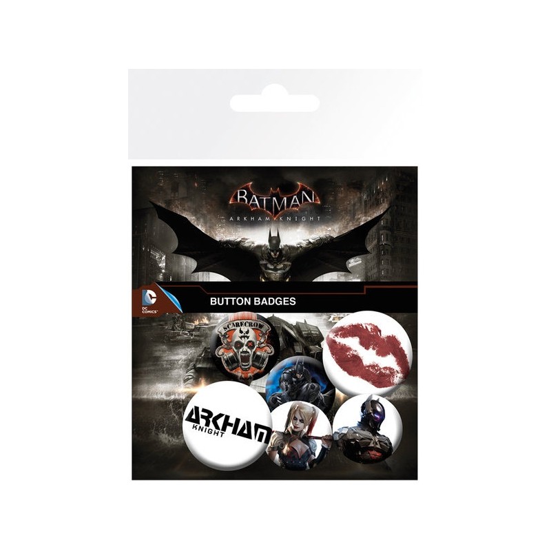 Batman Arkham Knight - Pack 6 badges Mix - Figurine-Discount